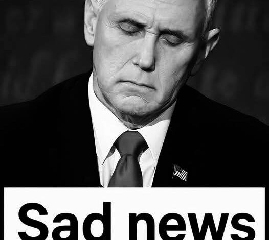 Mike Pence with tears in their eyes make the sad announcement.. – ZepNews